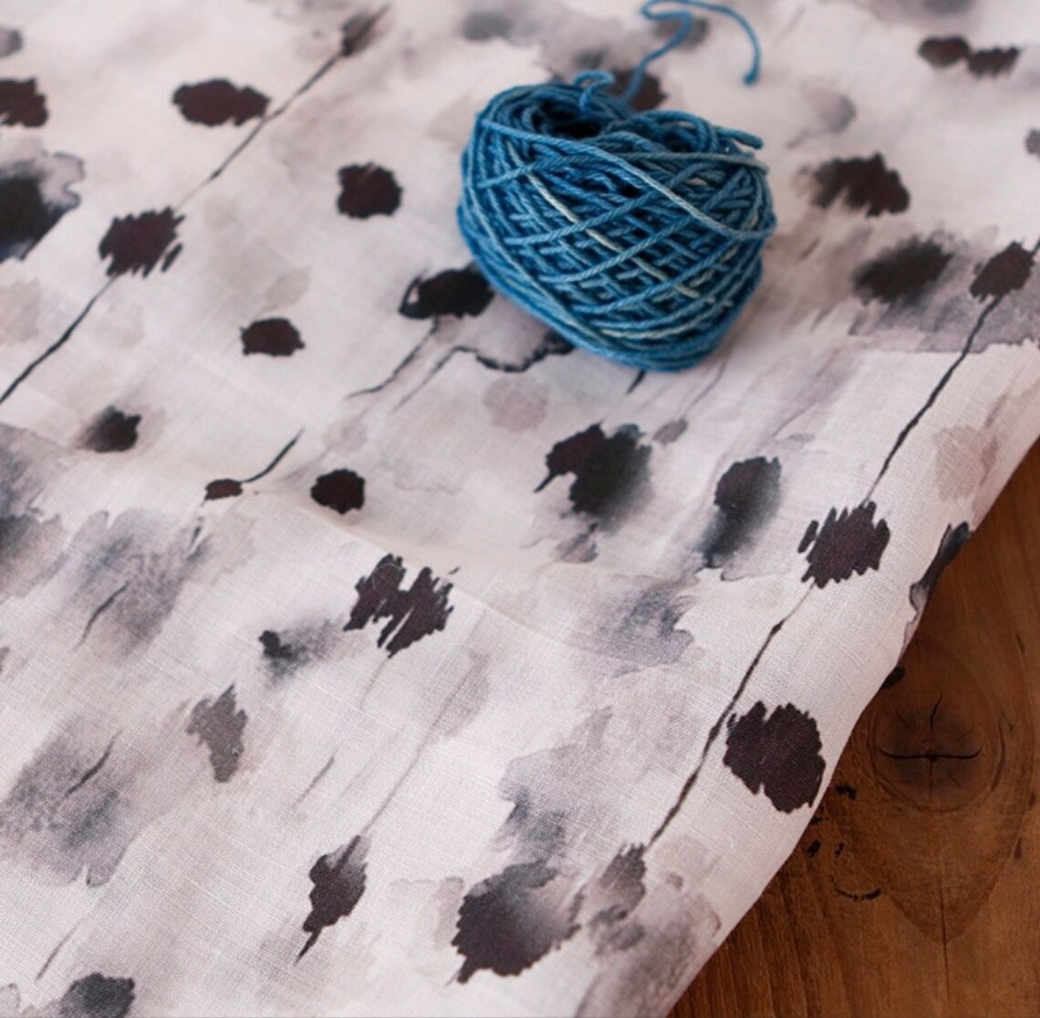 Printed Ramie Fabric by the Yard - Etsy
