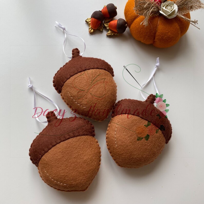 Acorn, Felt Acorn, Woodland Decoration, Autumn Decor, Nursery ...