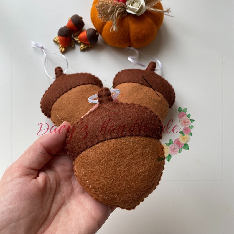 Acorn, Felt Acorn, Woodland Decoration, Autumn Decor, Nursery ...