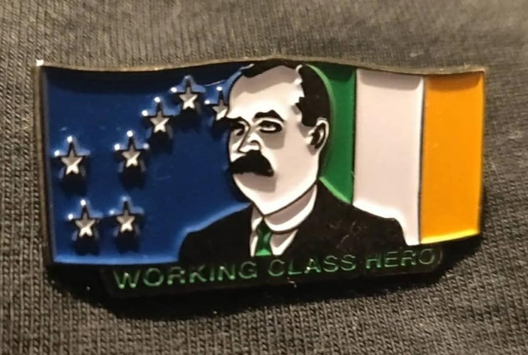 James Connolly Working Class Hero Enamel Pin Badge - Irish Republic ...