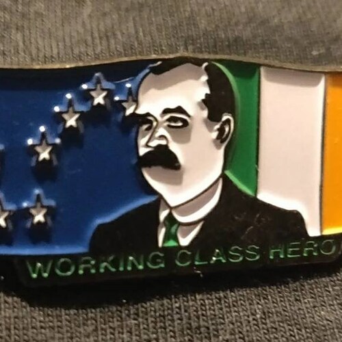 James Connolly Working Class Hero Enamel Pin Badge Irish - Etsy