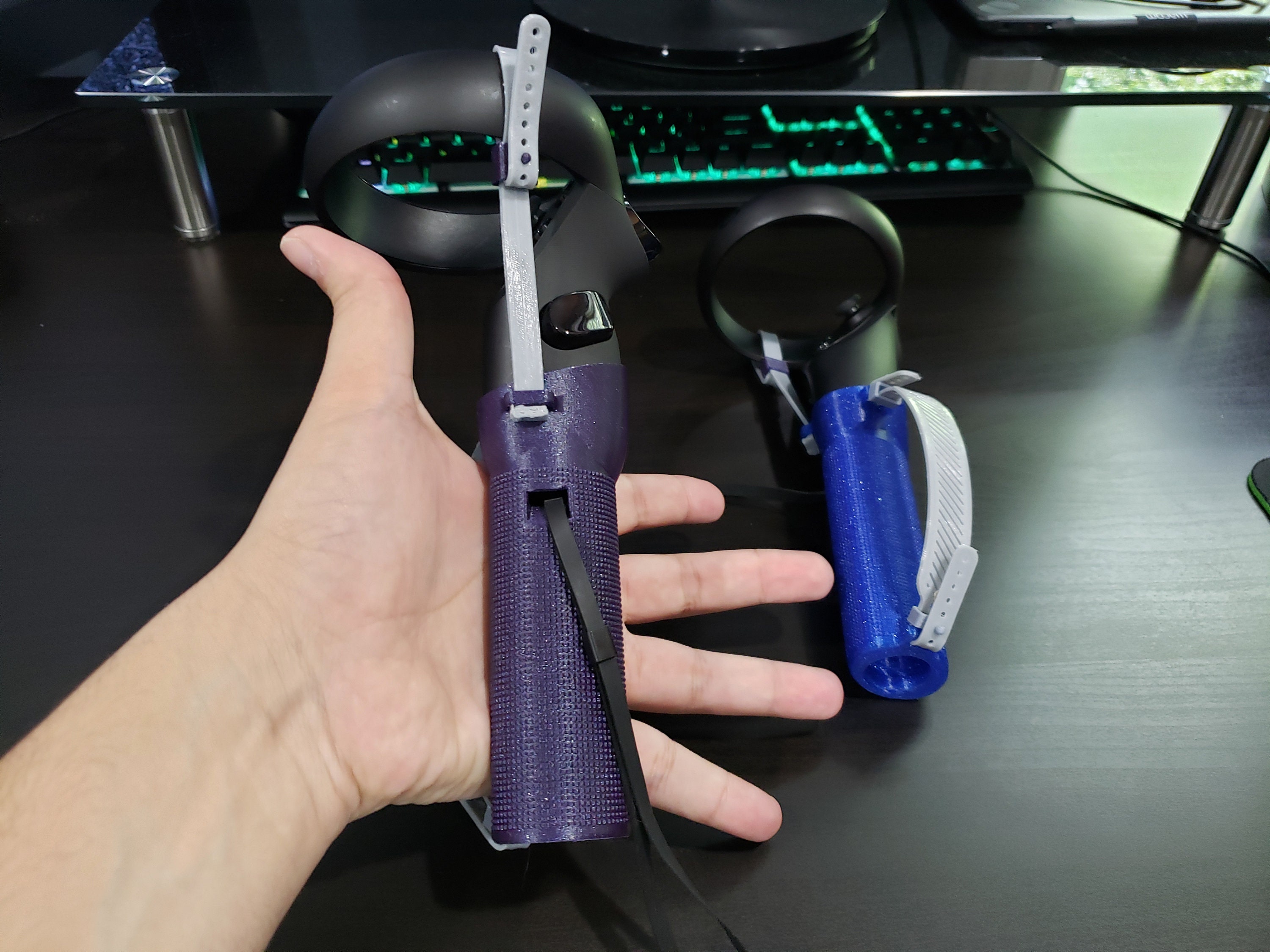 Beat Saber Sword Grip With Knuckle Straps for Rift S Controllers - Etsy