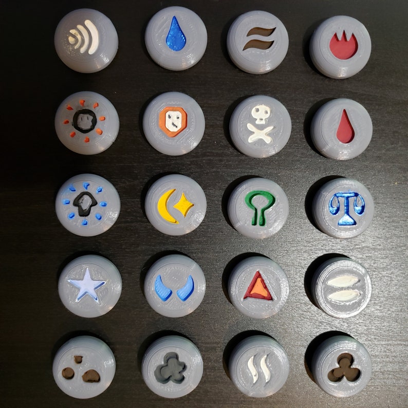 Runescape Runes 3d Printed - Etsy