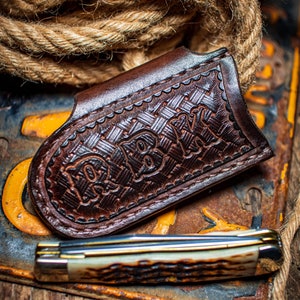 Scout Carry Leather Knife Sheath for a Case Trapper Knife - Etsy