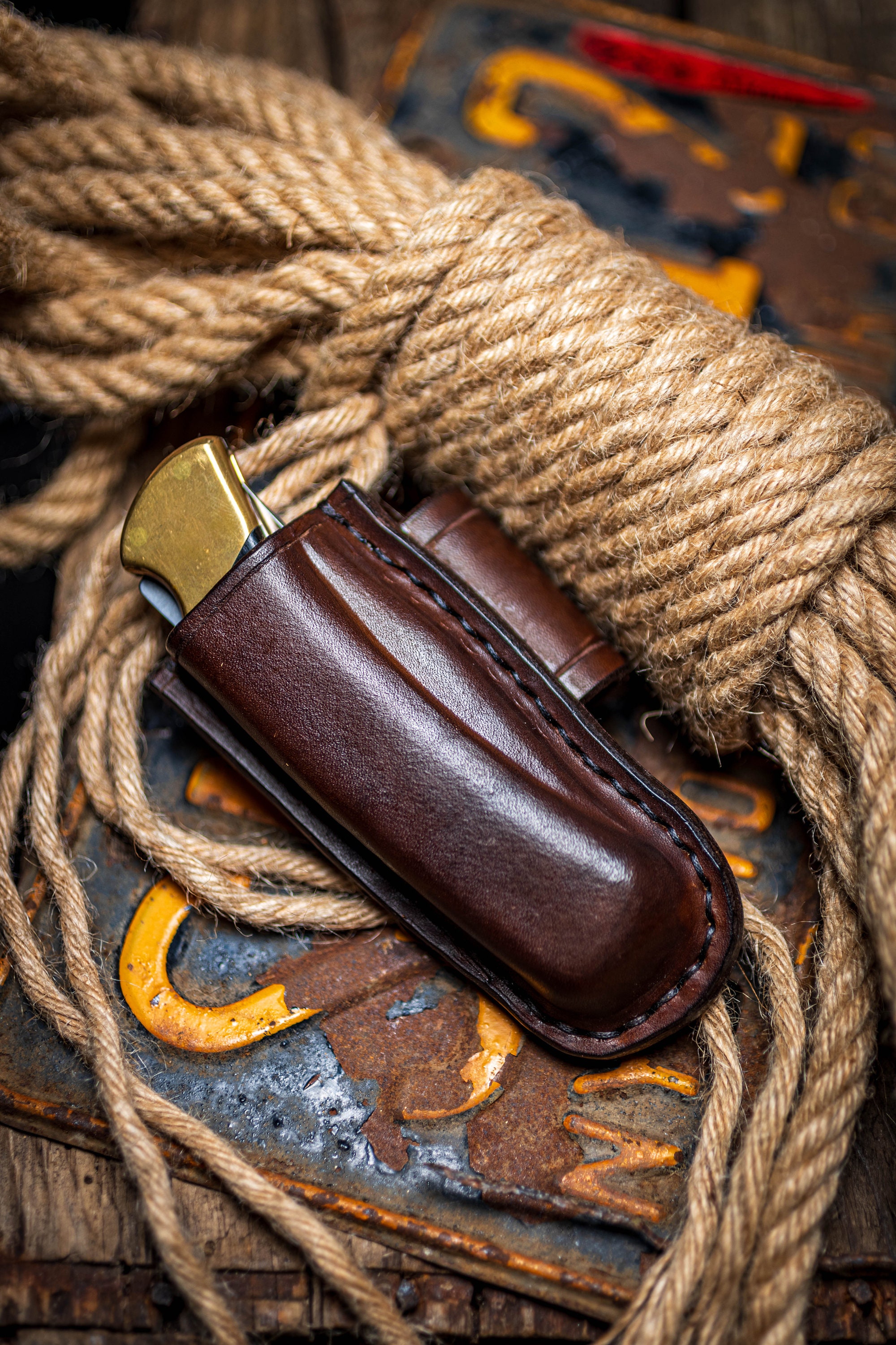 Handmade Leather Knife Sheath for Buck 110 - Wet Formed Veg Tan - Etsy
