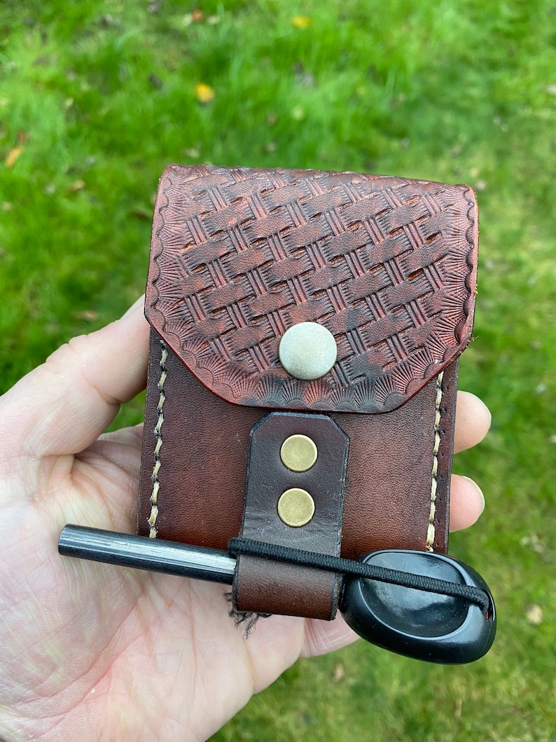 Hand Made Leather Survival/fire Pouch for an Altoids Style Tin - Etsy
