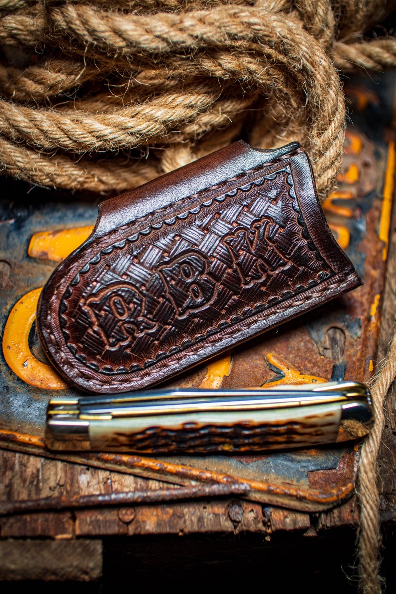 Scout Carry Leather Knife Sheath for a Case Trapper Knife - Etsy