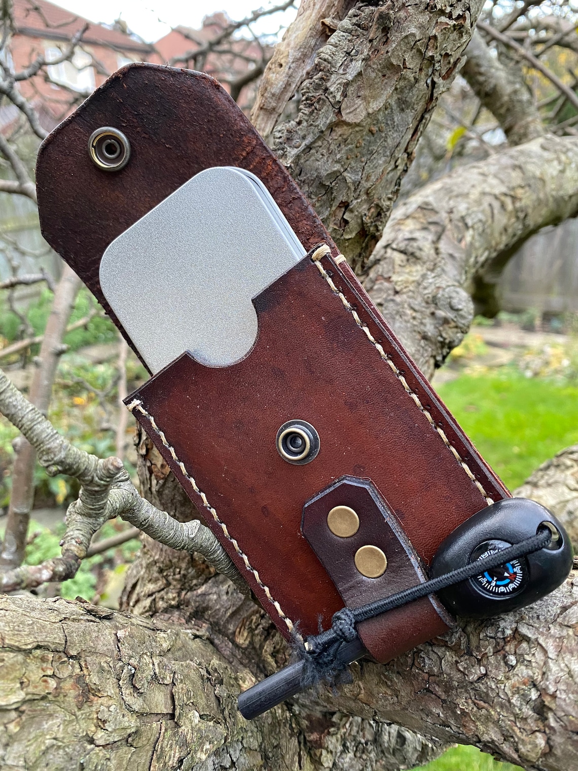 Hand Made Leather Survival/fire Pouch for an Altoids Style Tin - Etsy