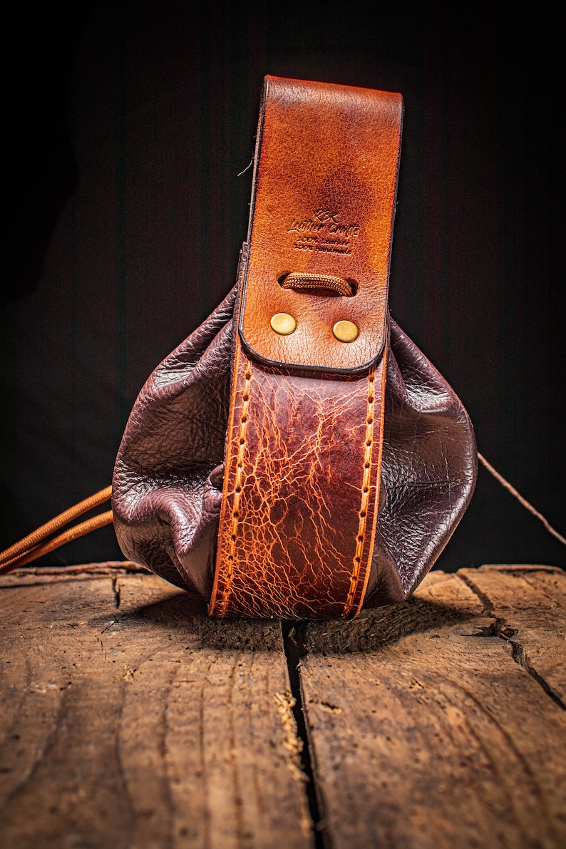 Handmade Full-grain Leather Tinder Pouch With Belt Loop - Etsy