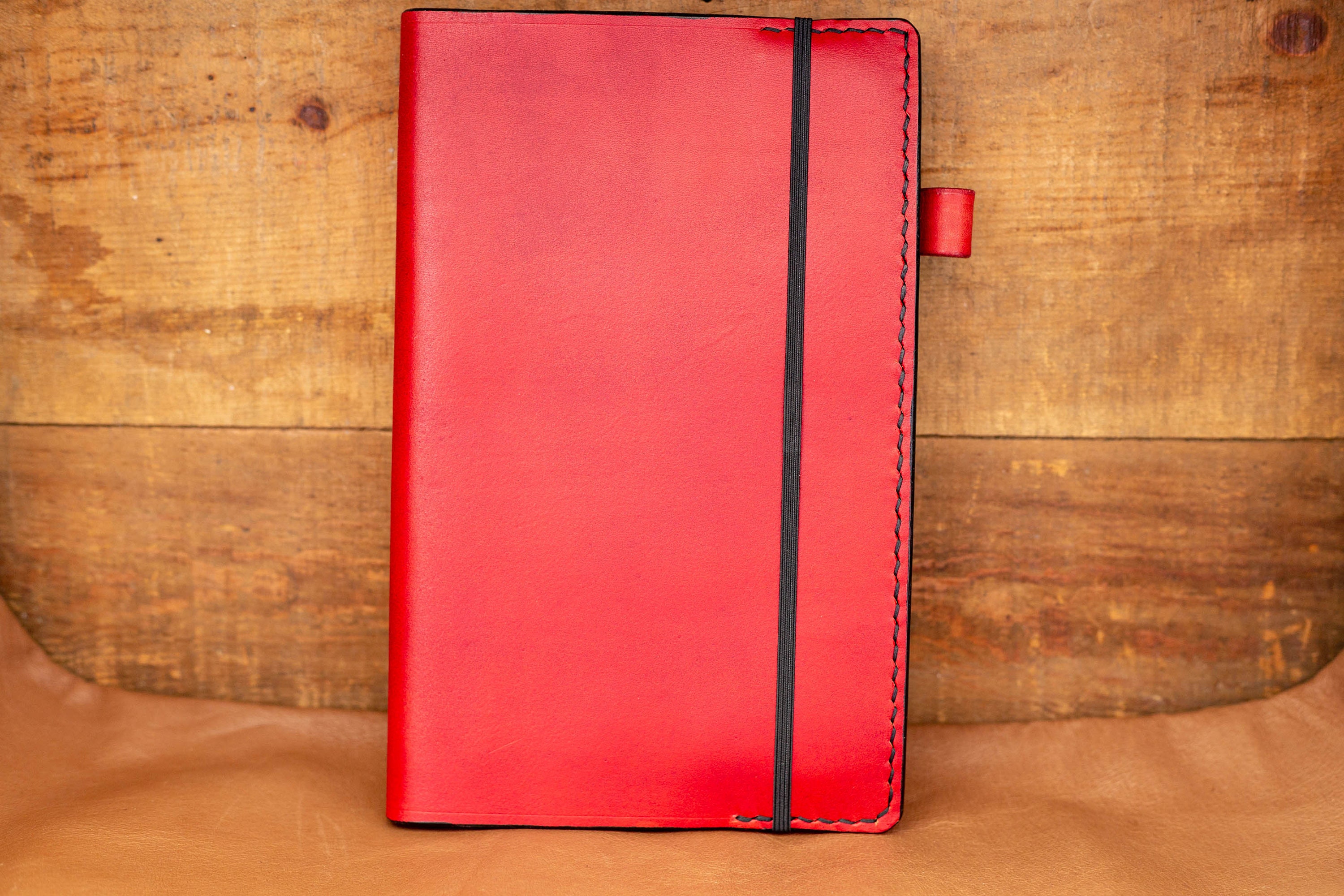 Hand Made Red Leather Notebook Cover for a Large Moleskine - Etsy UK