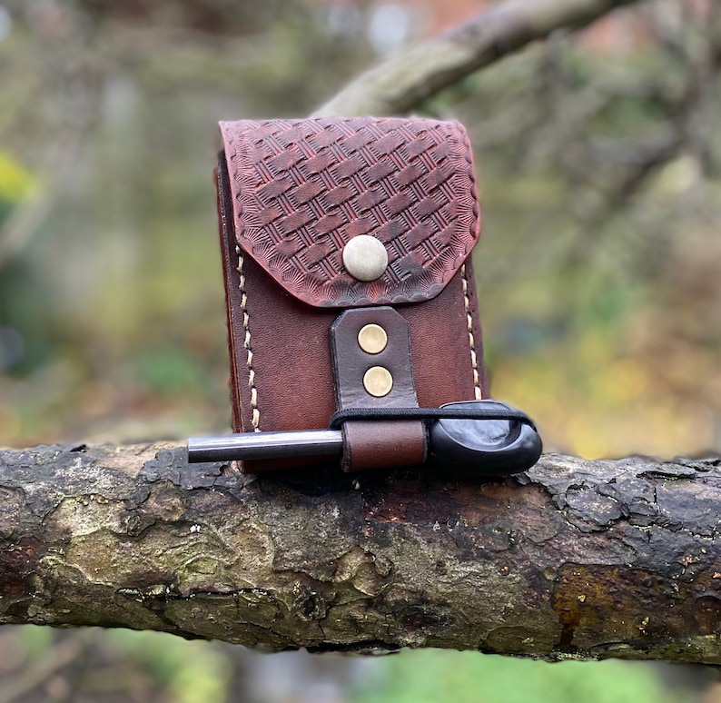 Hand Made Leather Survival/fire Pouch for an Altoids Style Tin - Etsy