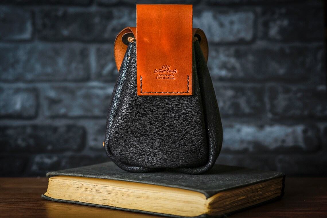 Hand Made Leather Bushcraft Pouch - Etsy UK