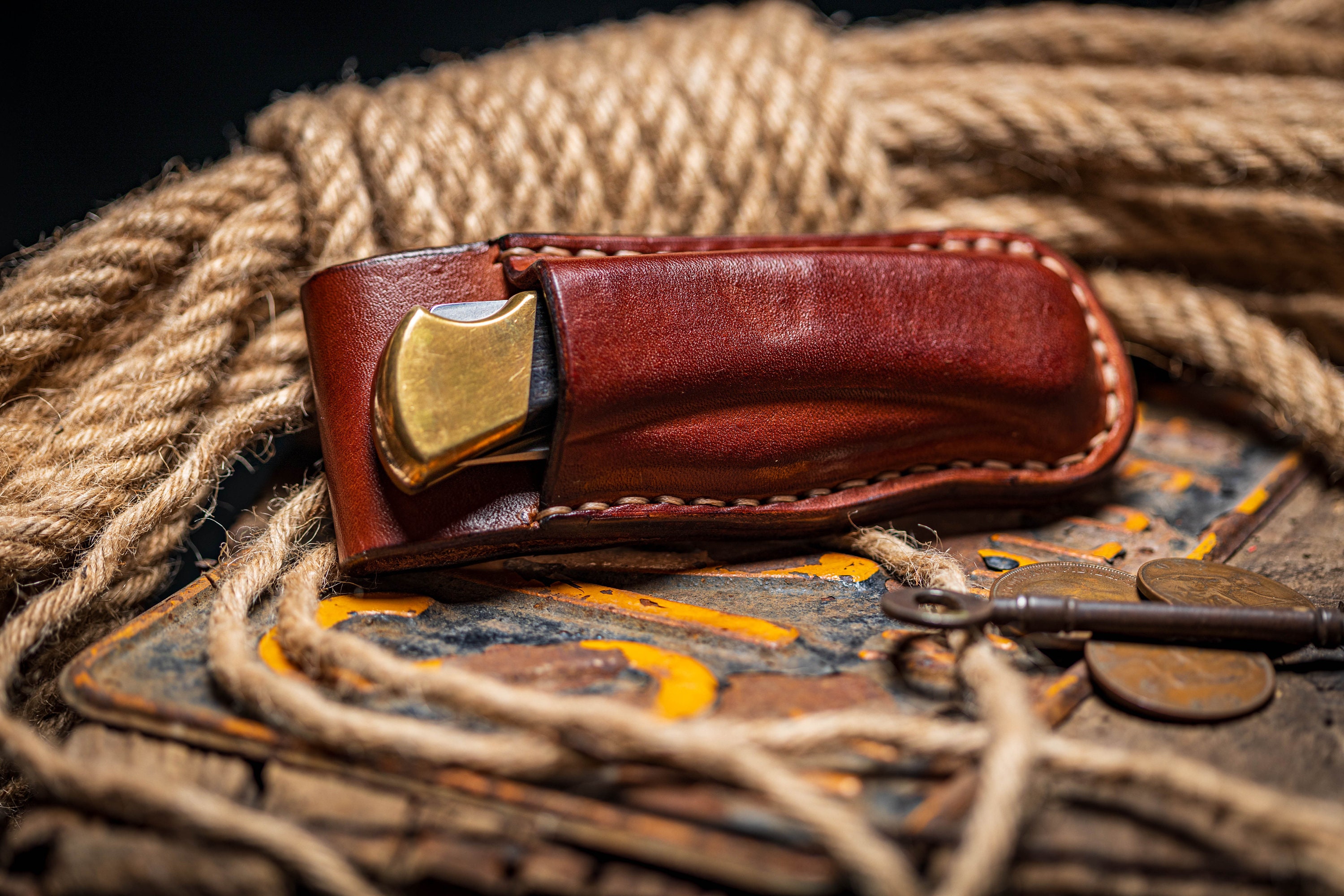 Handmade Leather Knife Sheath for Buck 110 - Wet Formed Veg Tan - Etsy