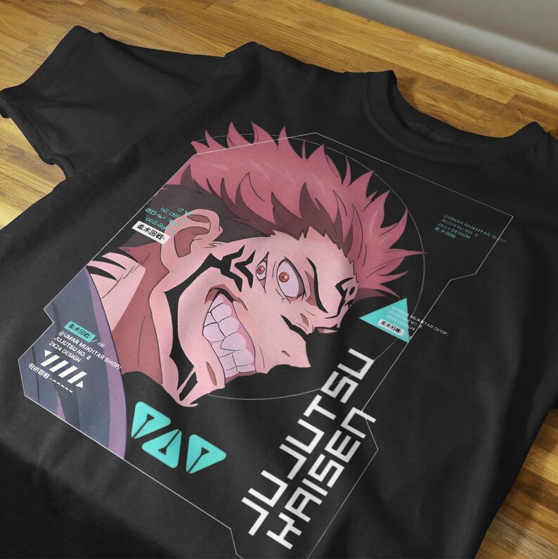 Digital Jujutsu Kaisen Sukuna Shirt PNG | Anime Vector | Sukuna Unisex ...