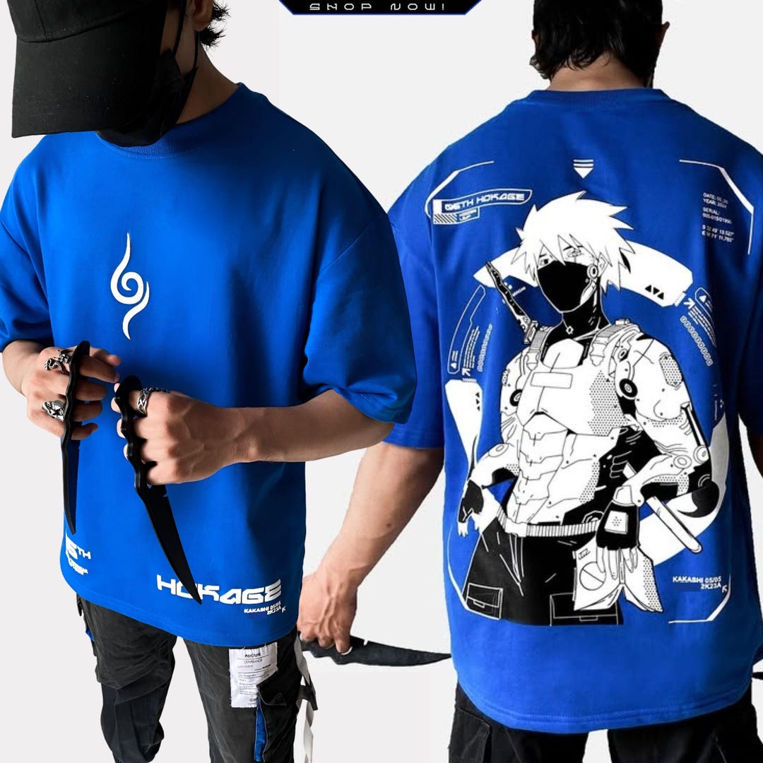 Kakashi Hatake Anime Tshirt Design - Naruto Kakashi Hatake, Anime Merch ...