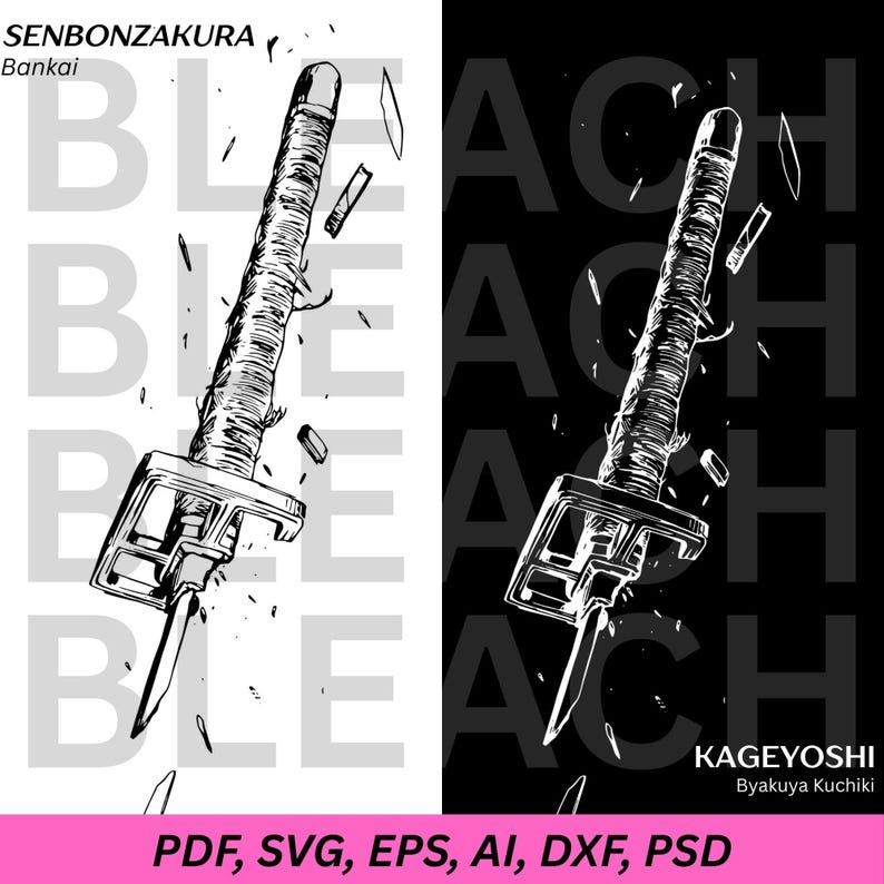 Bleach Anime, Byakuya Kuchiki, Bleach Sword, Bankai, Bleach Anime Merch ...