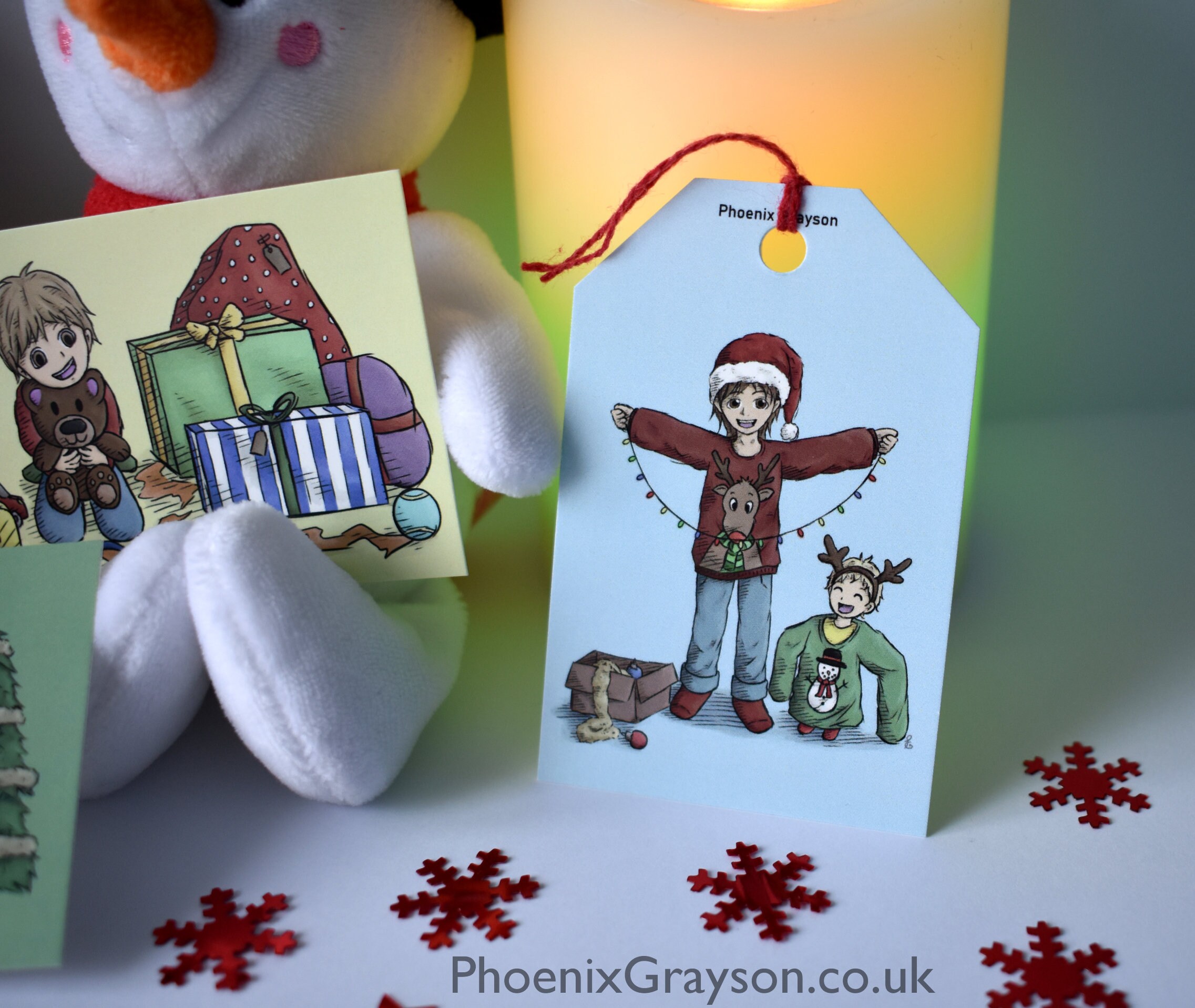 Pack of 5 Christmas Gift Tags Kids Set A - Etsy