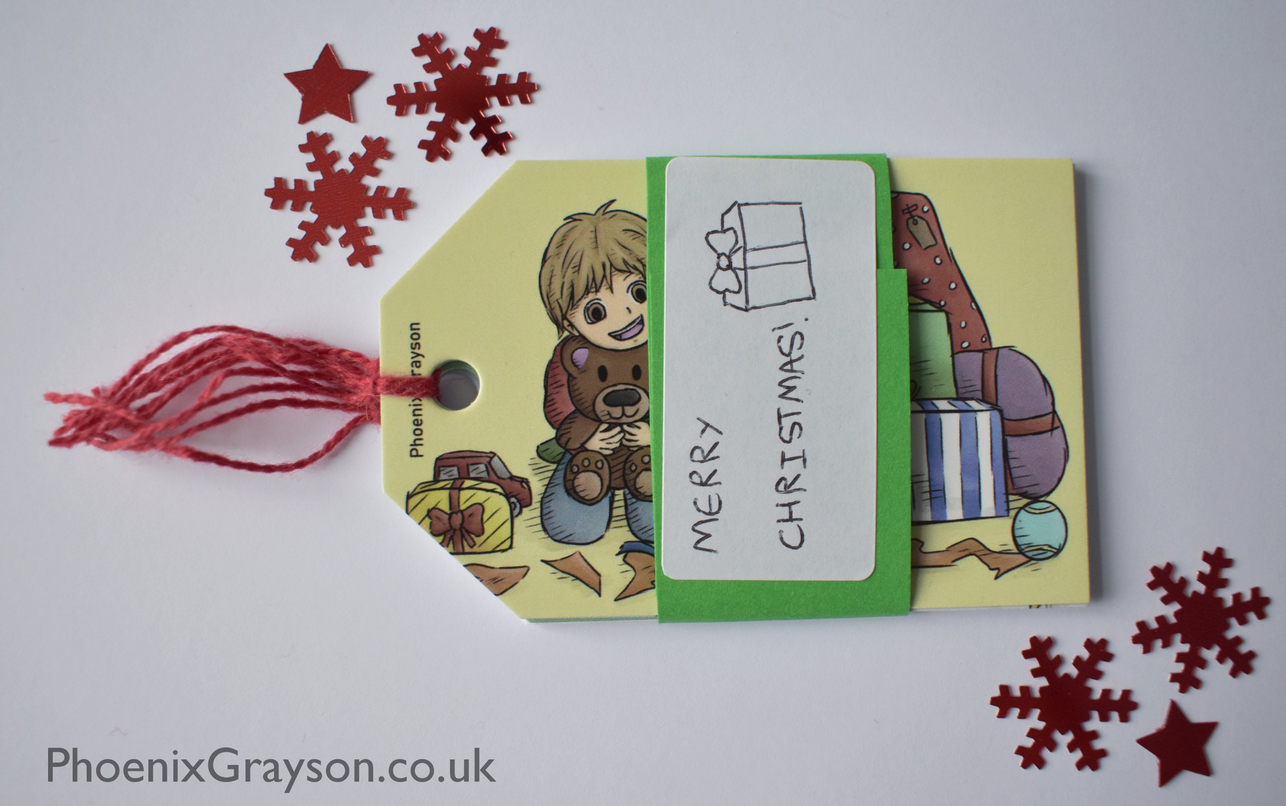 Pack of 5 Christmas Gift Tags Kids Set A - Etsy