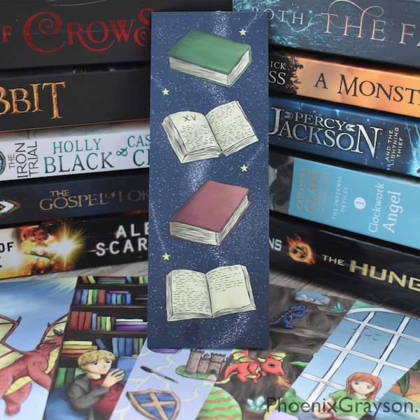 Illustrated Bookmark - Etsy