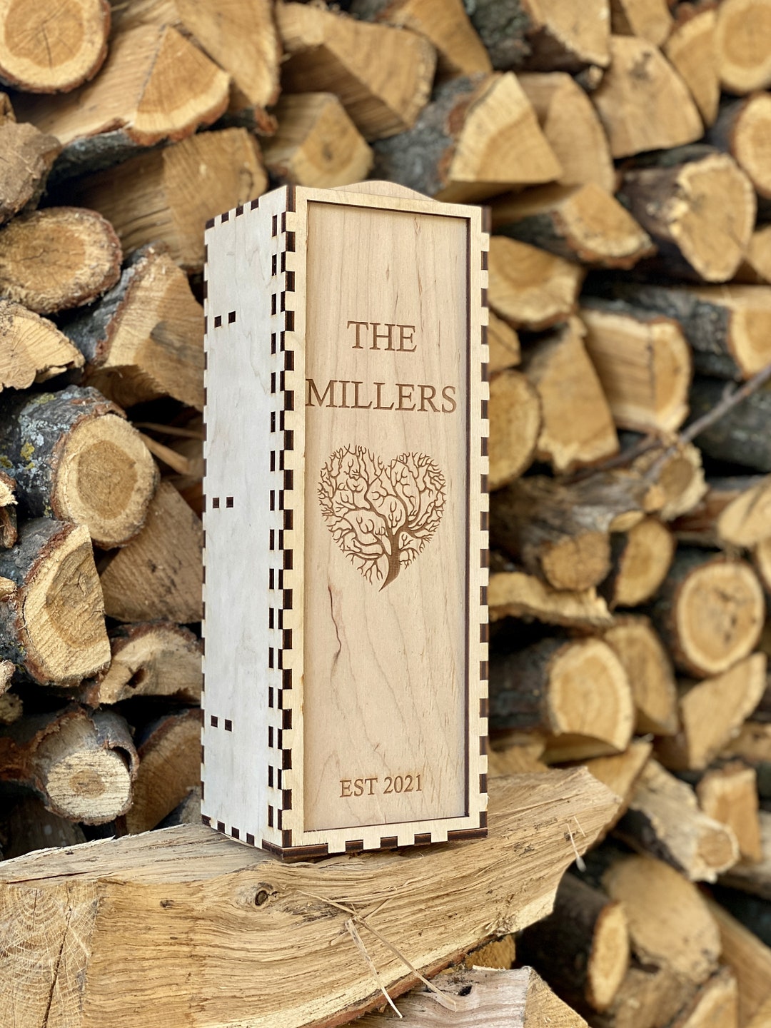 Wedding Wine Box, Wine Box for Bride and Groom, Time Capsule Wedding ...