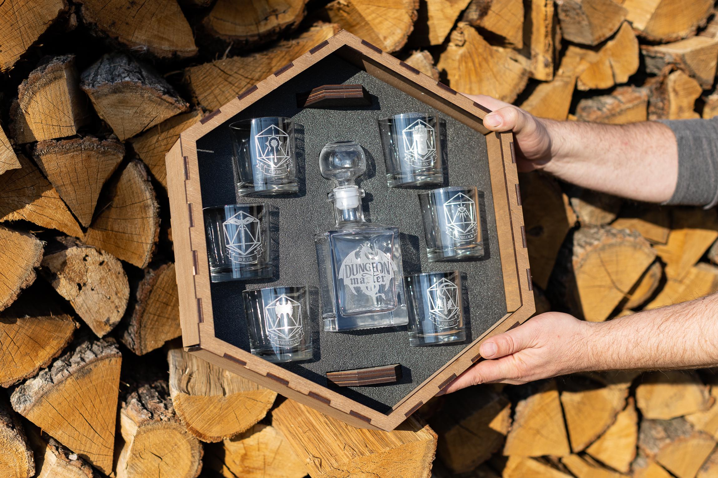 Dnd Whiskey Glasses, Dungeon and Dragons Christmas Gift, Whiskey ...