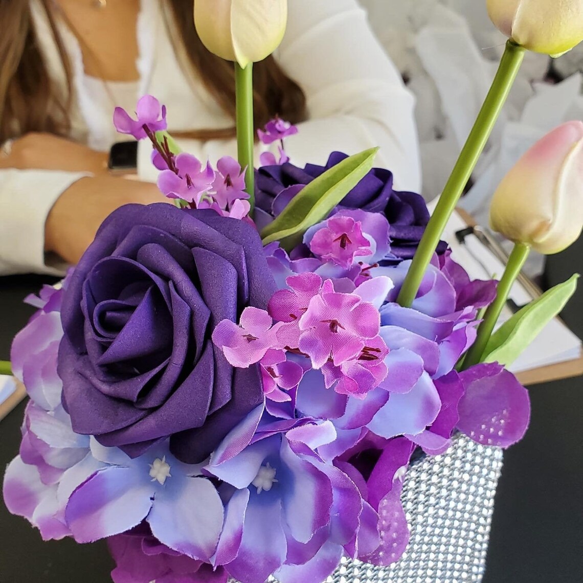 Bling Floral Wedding Centerpiece - Etsy