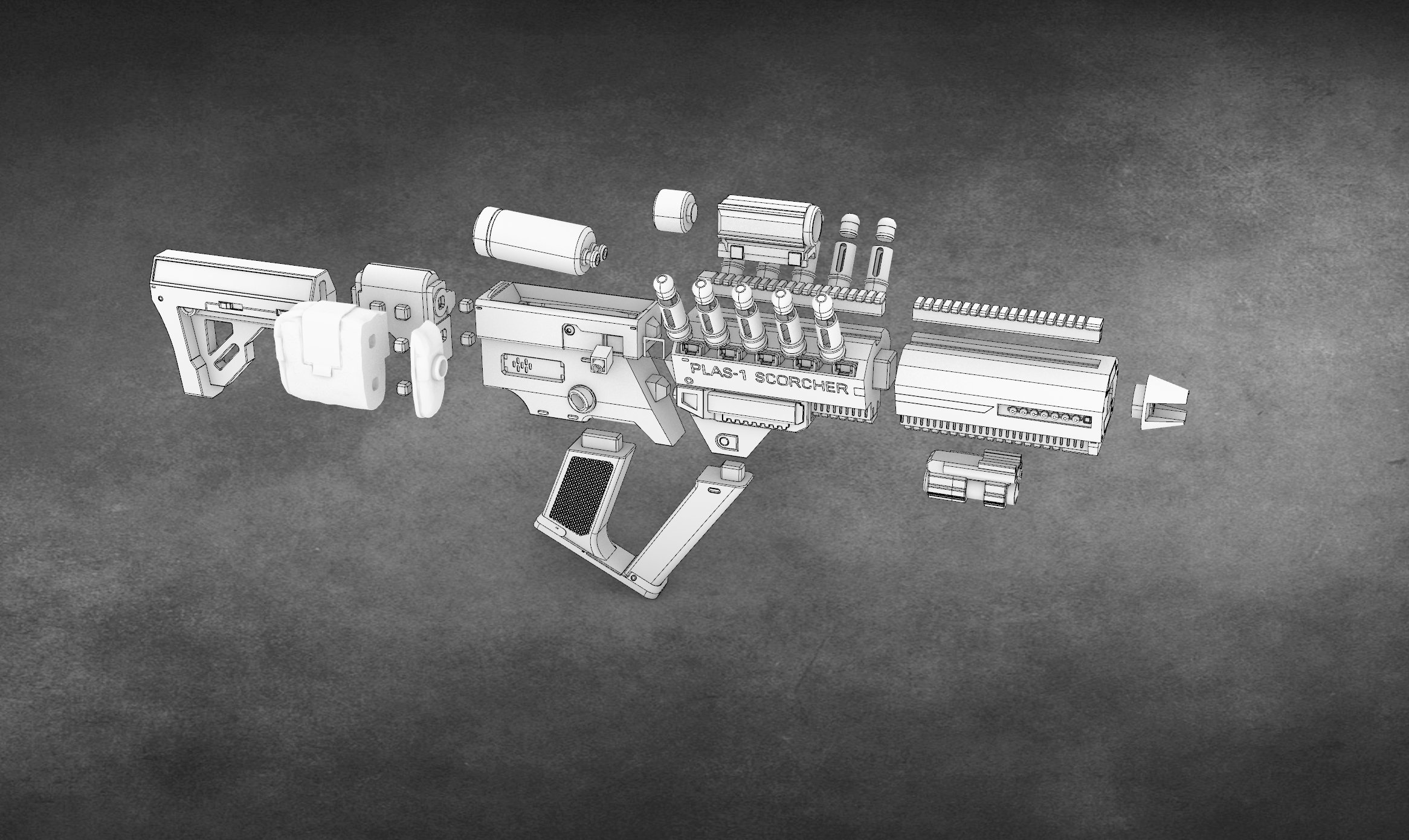 Helldivers 2 PLAS-1 Scorcher High Quality 3D Print Model - Etsy