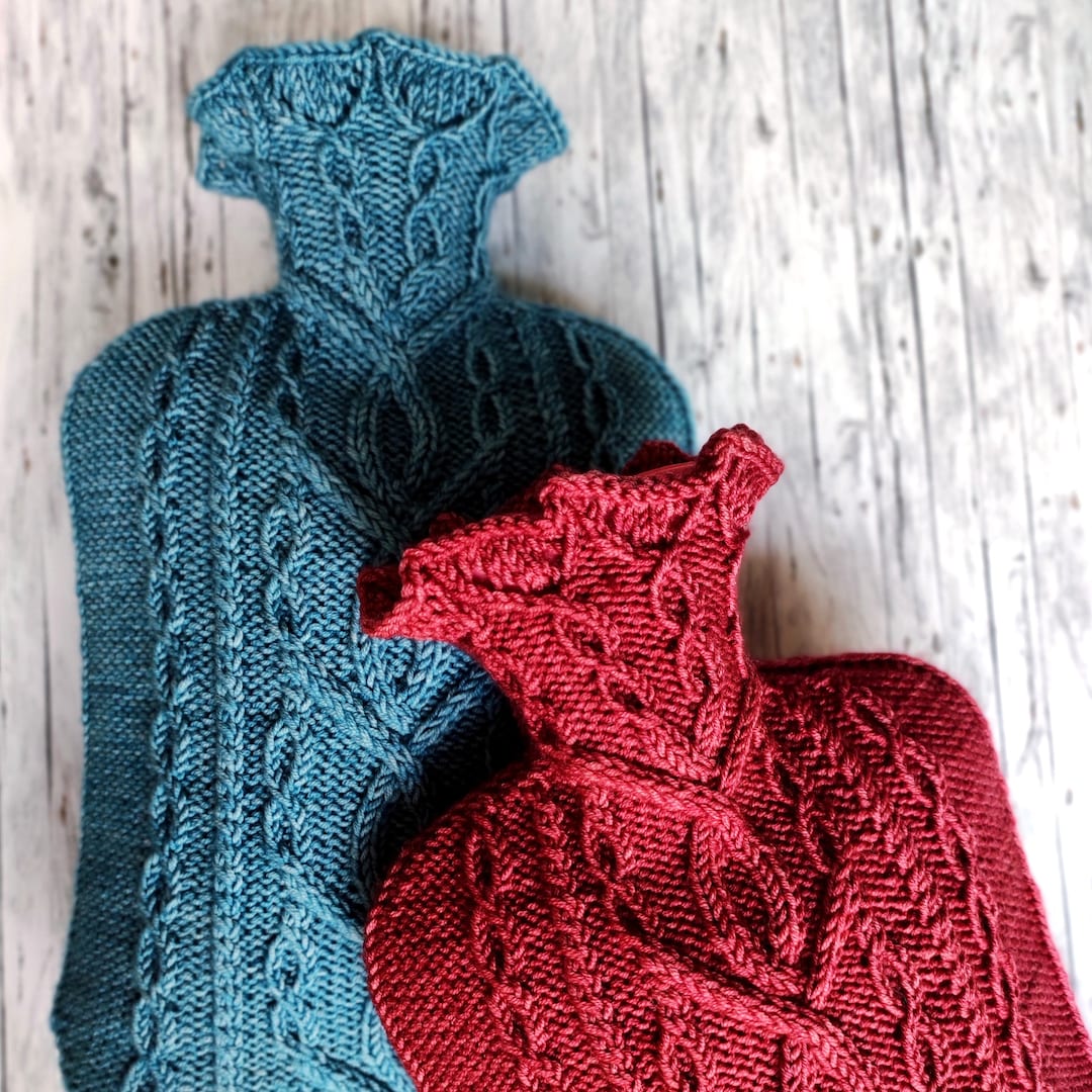 Hot Water Bottle Cover Knitting Pattern Hot Water Bottle - Etsy
