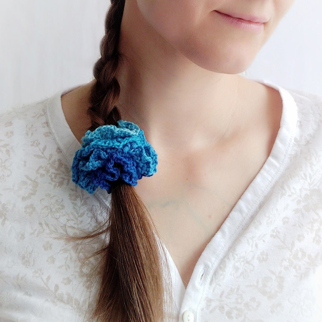 Crochet Double Scrunchie Pattern: Ombre Hair Tie (PDF) - Etsy