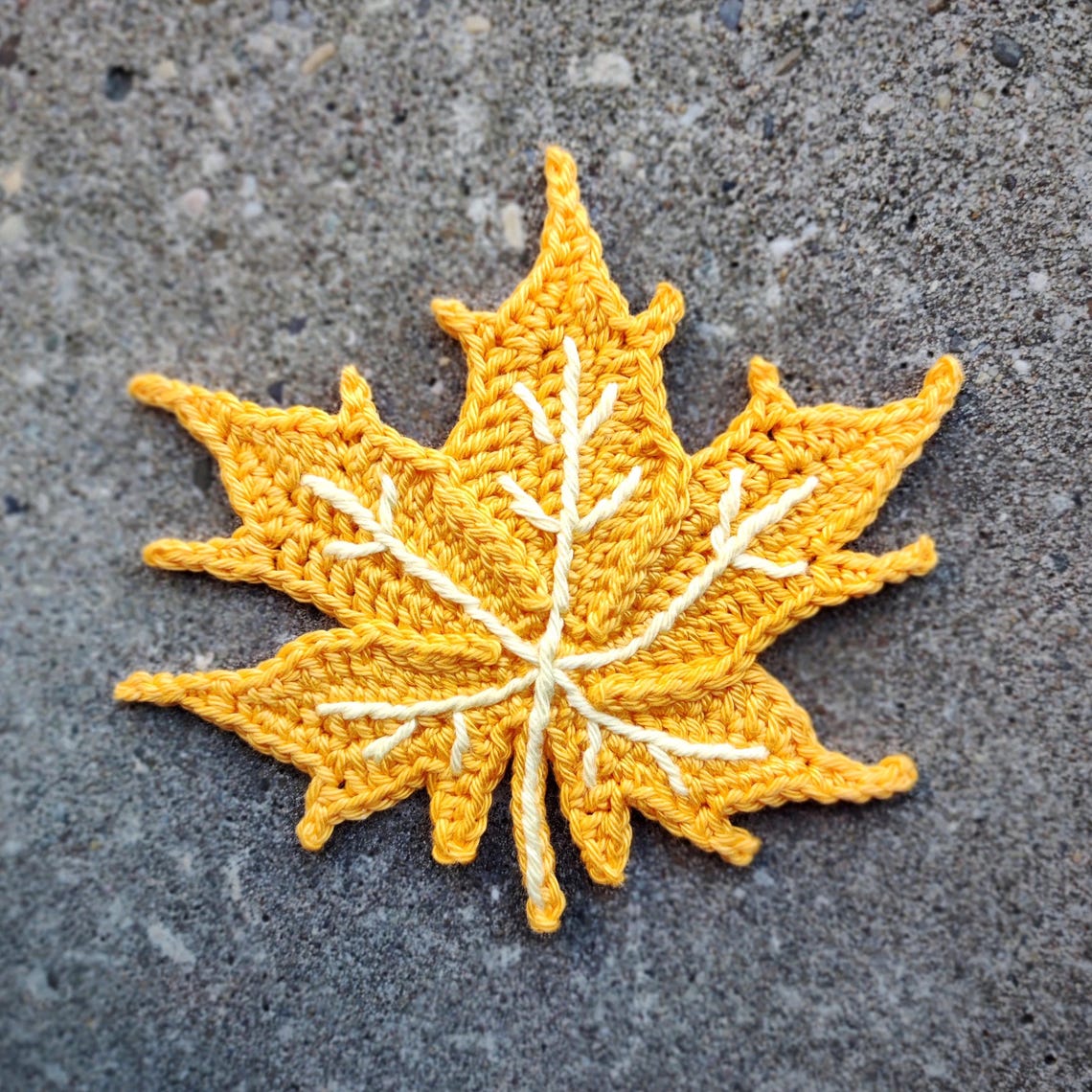 PDF Maple Leaf Crochet Pattern: Use It as a Coaster, Applique or Fall ...
