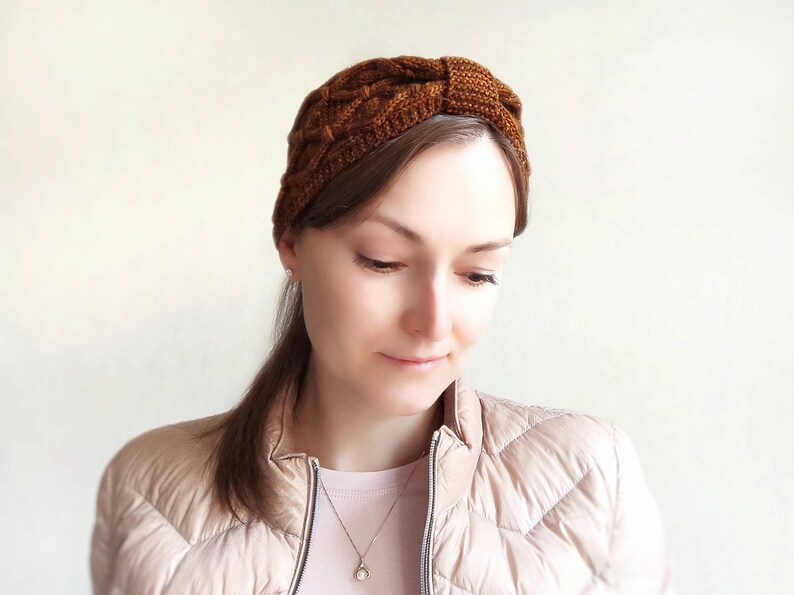 Headband Knitting Pattern Golden Glow Headband PDF - Etsy