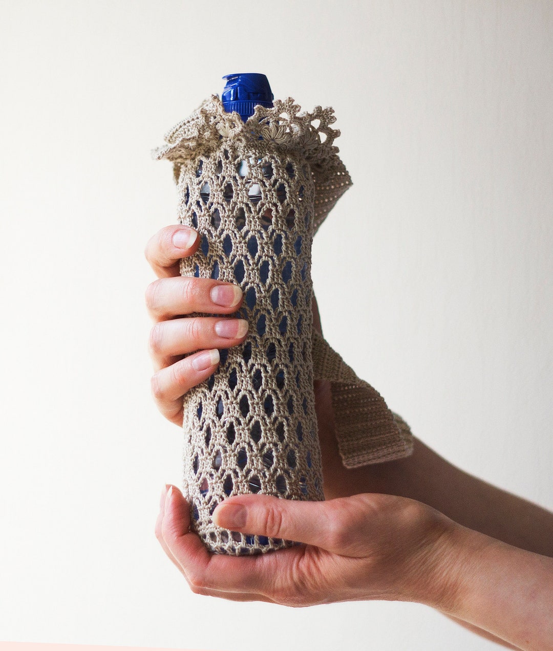 Queenie Crochet Bottle Holder Pattern: Crown Lace Cozy (PDF Pattern) - Etsy