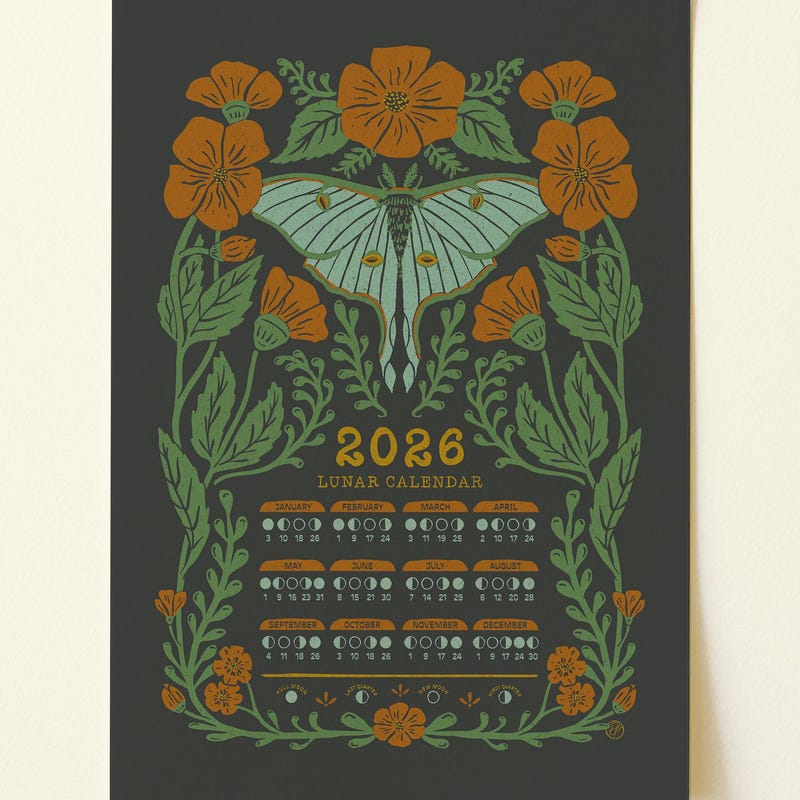 Luna 2026 Poster - Etsy