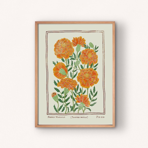 Marigold Print - Etsy