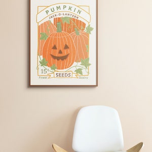 Pumpkin Wall Art Printable Halloween Art Print Farmhouse Fall Decor ...