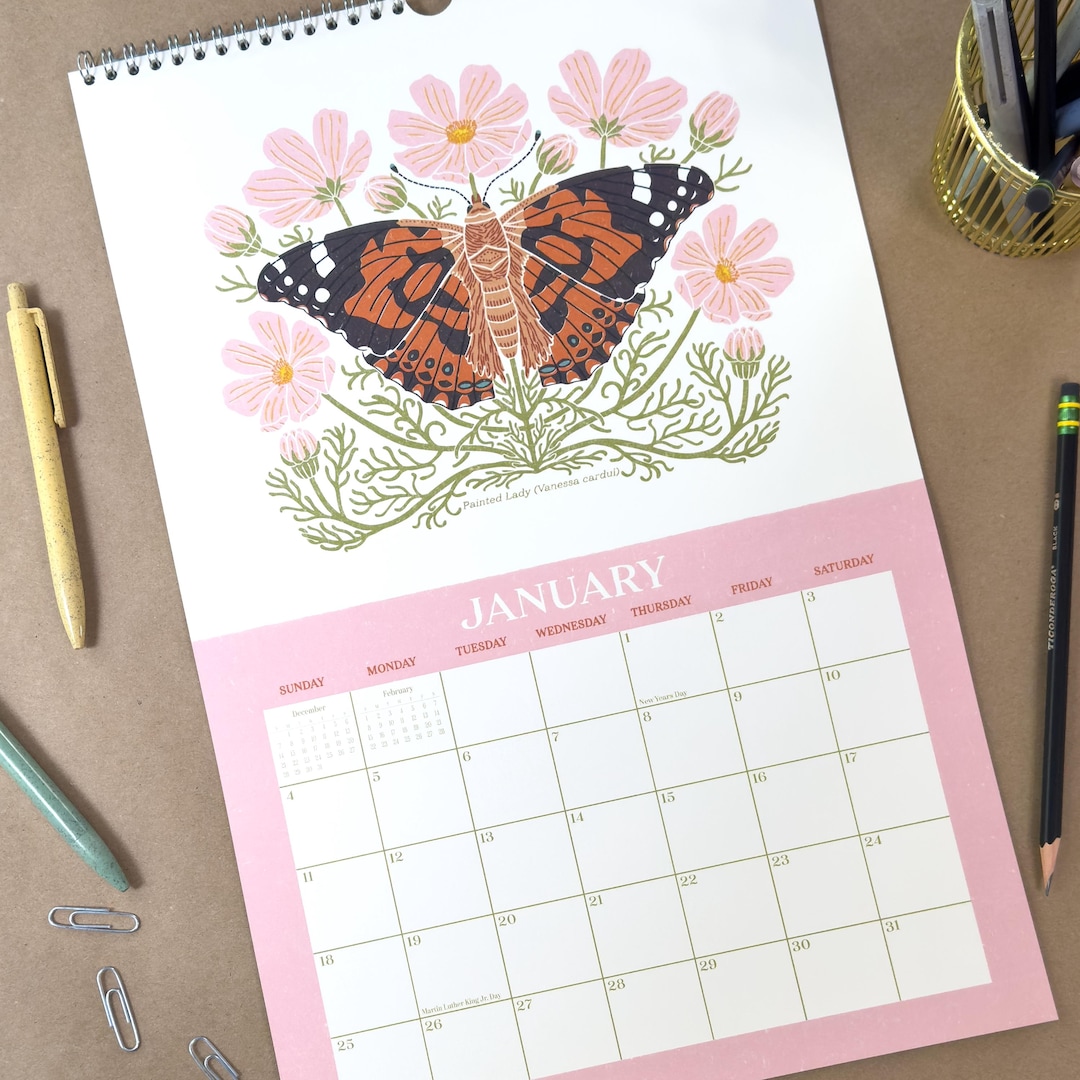 2026 Butterfly Wall Calendar: North American Nature Art, 11x16.5" - Etsy