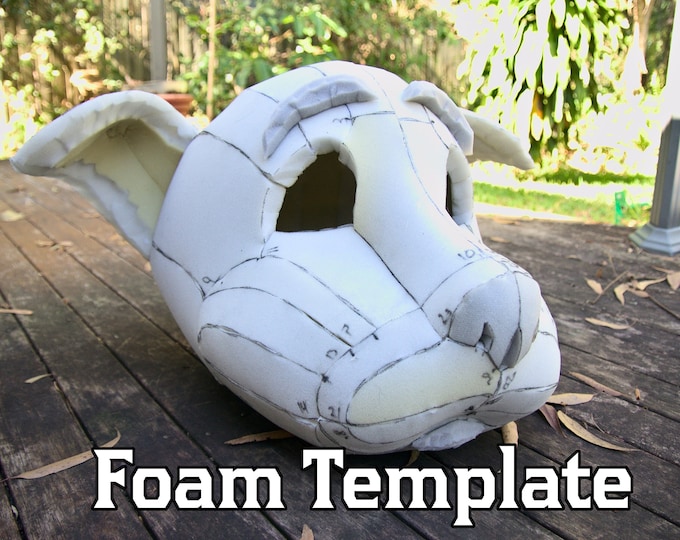 Fursuit Head Base EVA Foam Pattern: Toony Dog - Etsy Canada