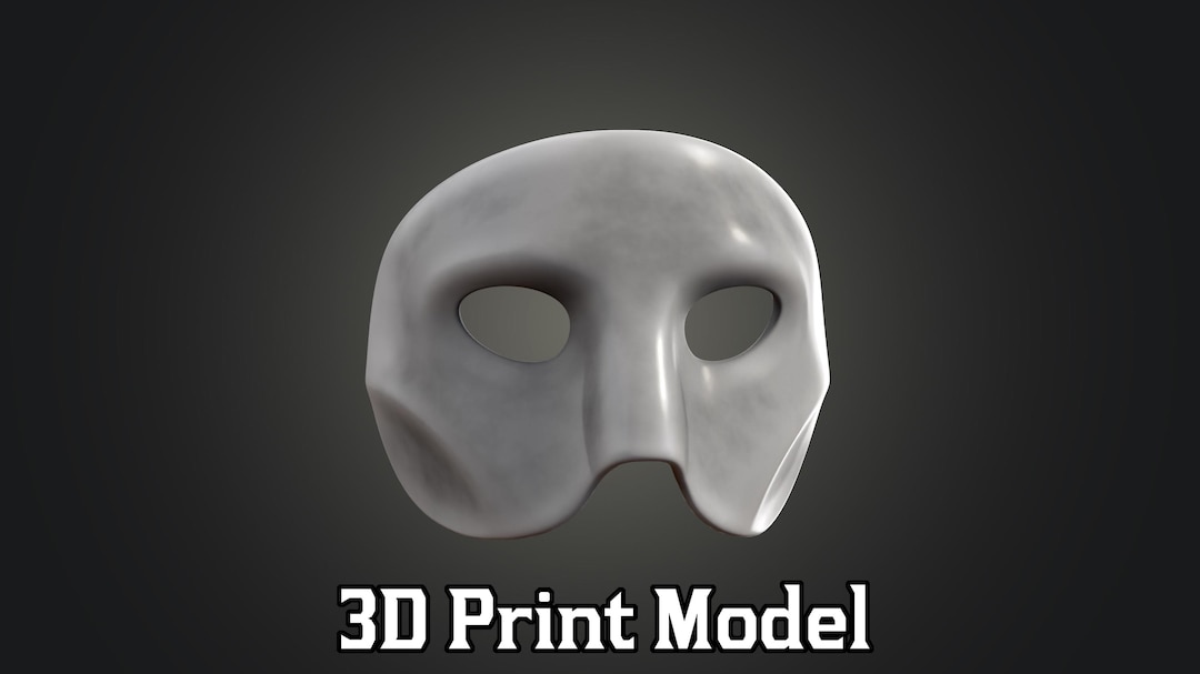 Masquerade Mask 3D Print Model | Costume Accessory, Cosplays, .stl ...