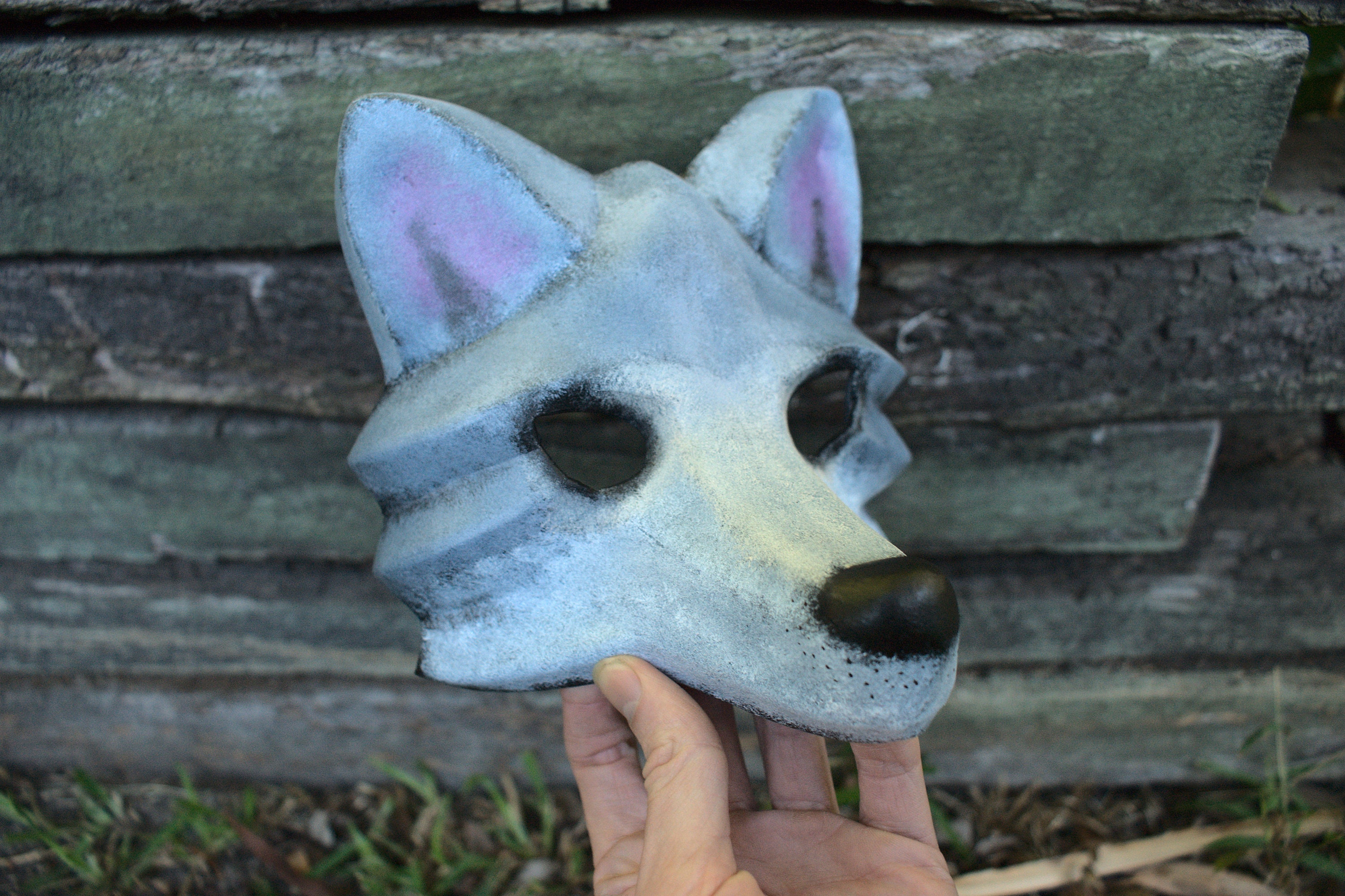Wolf and Fox Mask Masquerade Foam Pattern