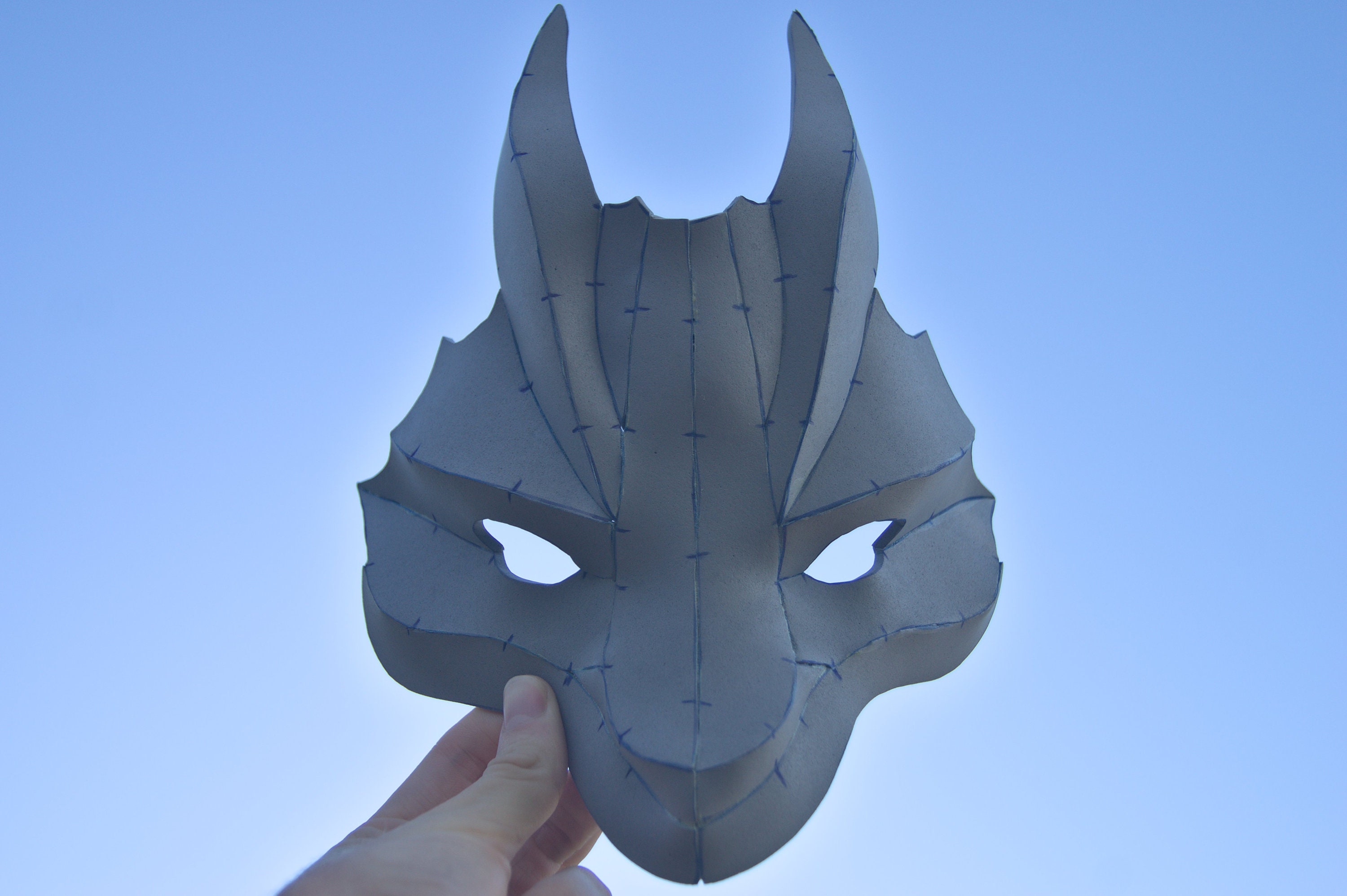 Dragon Mask Masquerade Foam Pattern