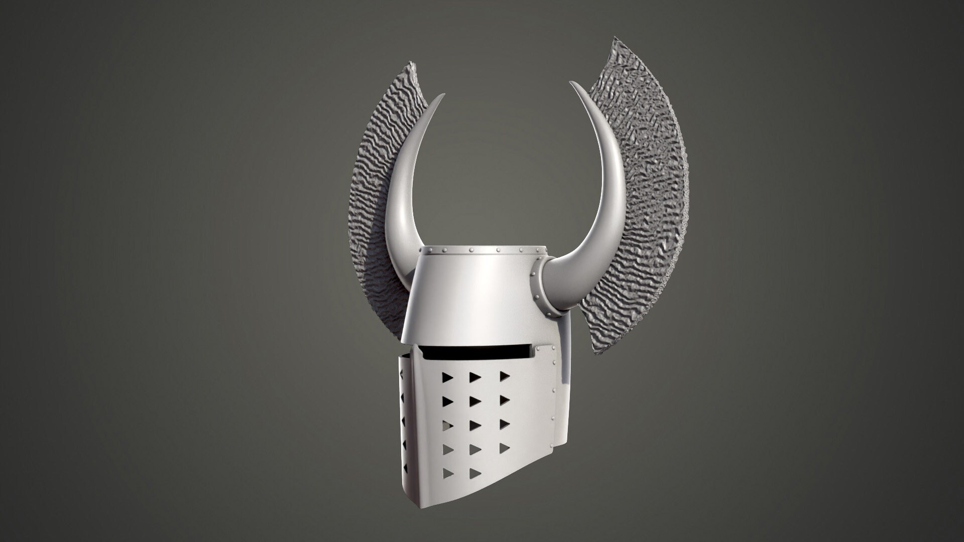 Winged / Horned Helmet 3D Print Stl Model | for Medieval / Renaissance ...