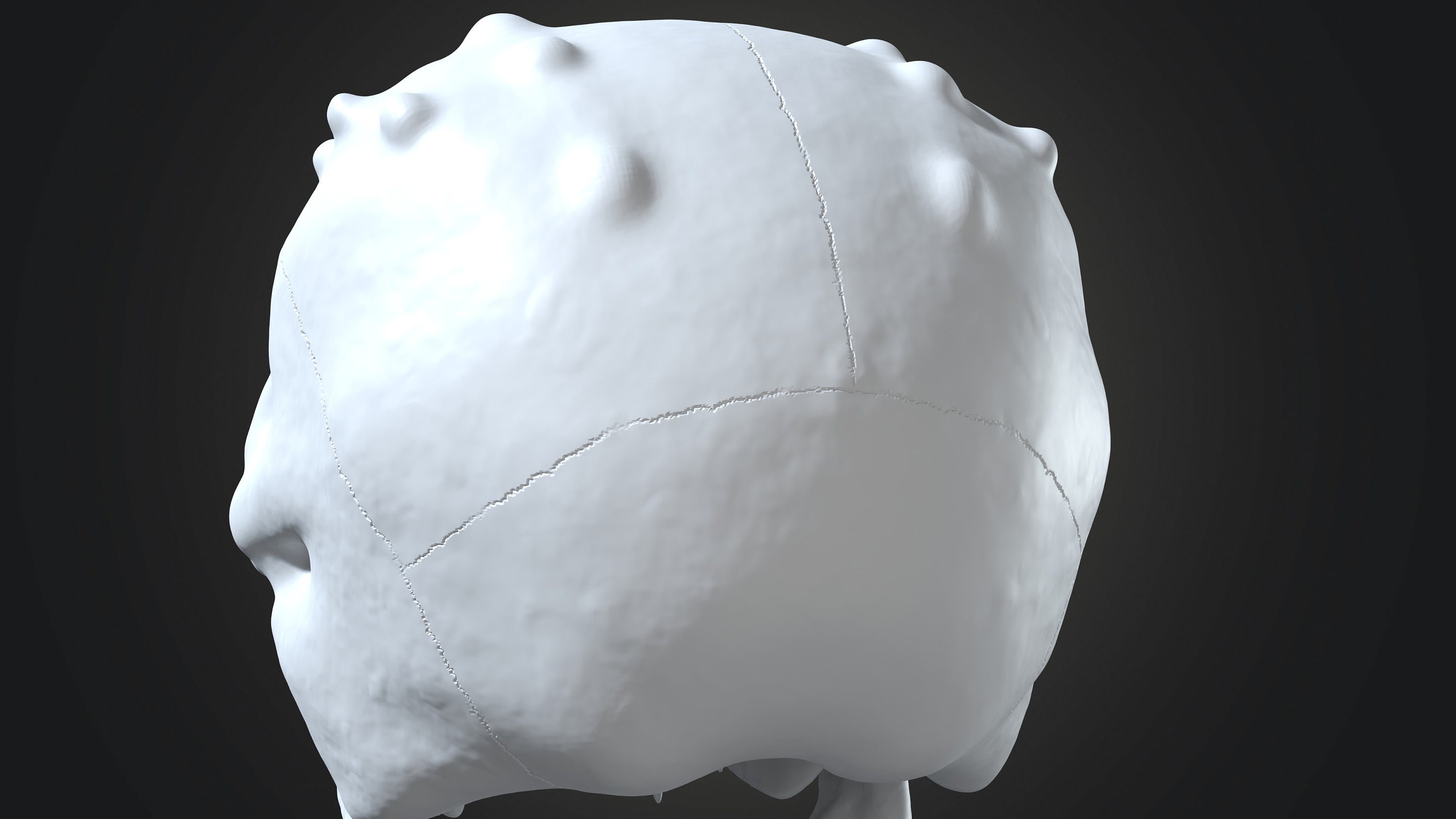 Orc Skull 3D Model High Resolution for 3D Printing - Etsy