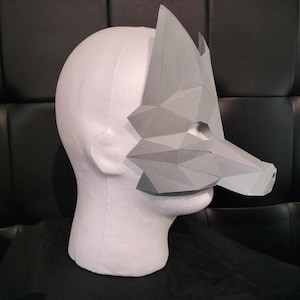 Wolf, Fox and Dog Mask Masquerade Paper Craft Pattern | Costume ...