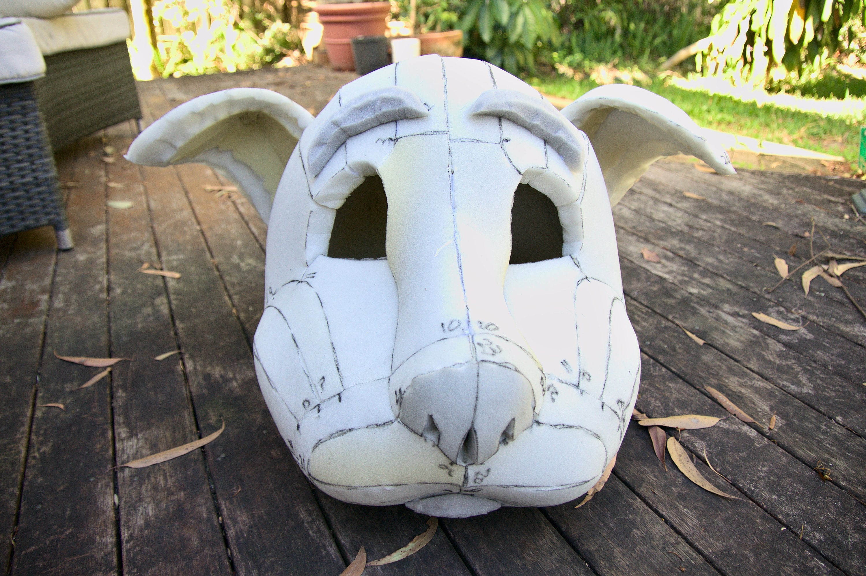 Dog Fursuit Mascot Head Foam Patterns