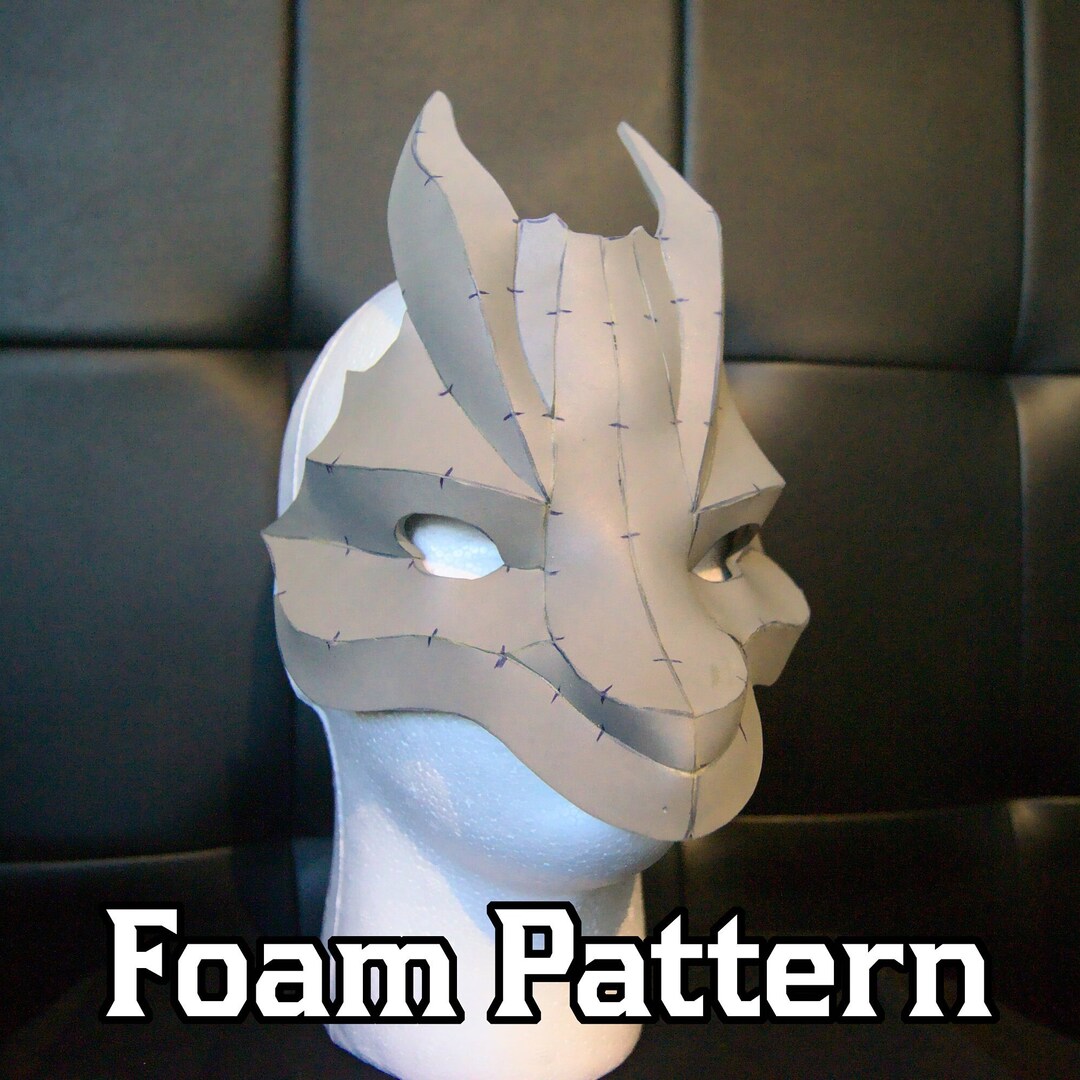 Dragon Mask Masquerade Foam Pattern Costume Accessory, Cosplays ...