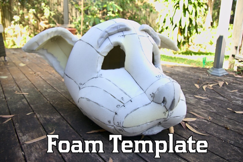 Dog Fursuit Mascot Head Foam Patterns | Costumes, Cosplays, Canine ...
