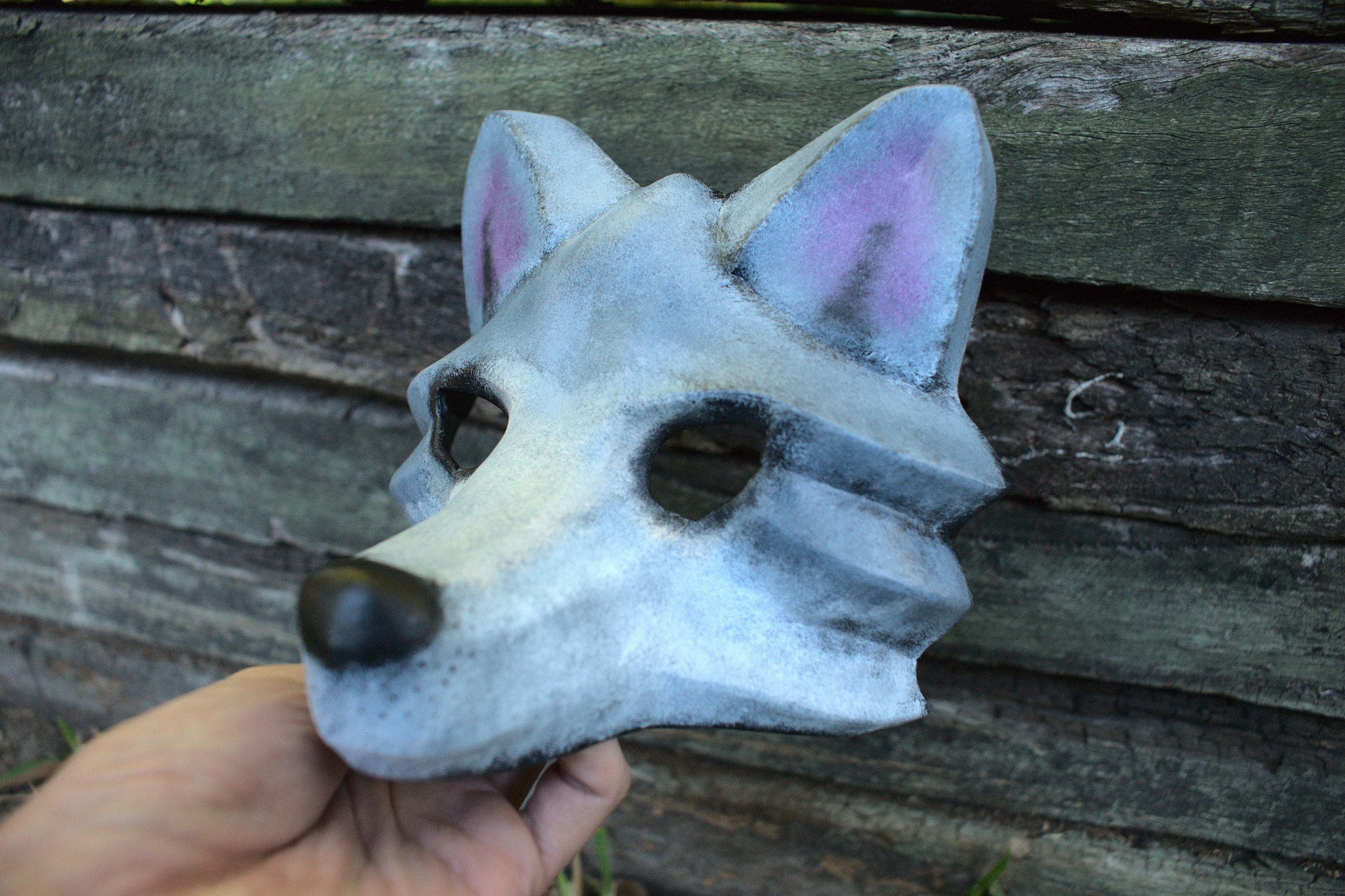 Wolf and Fox Mask Masquerade Foam Pattern