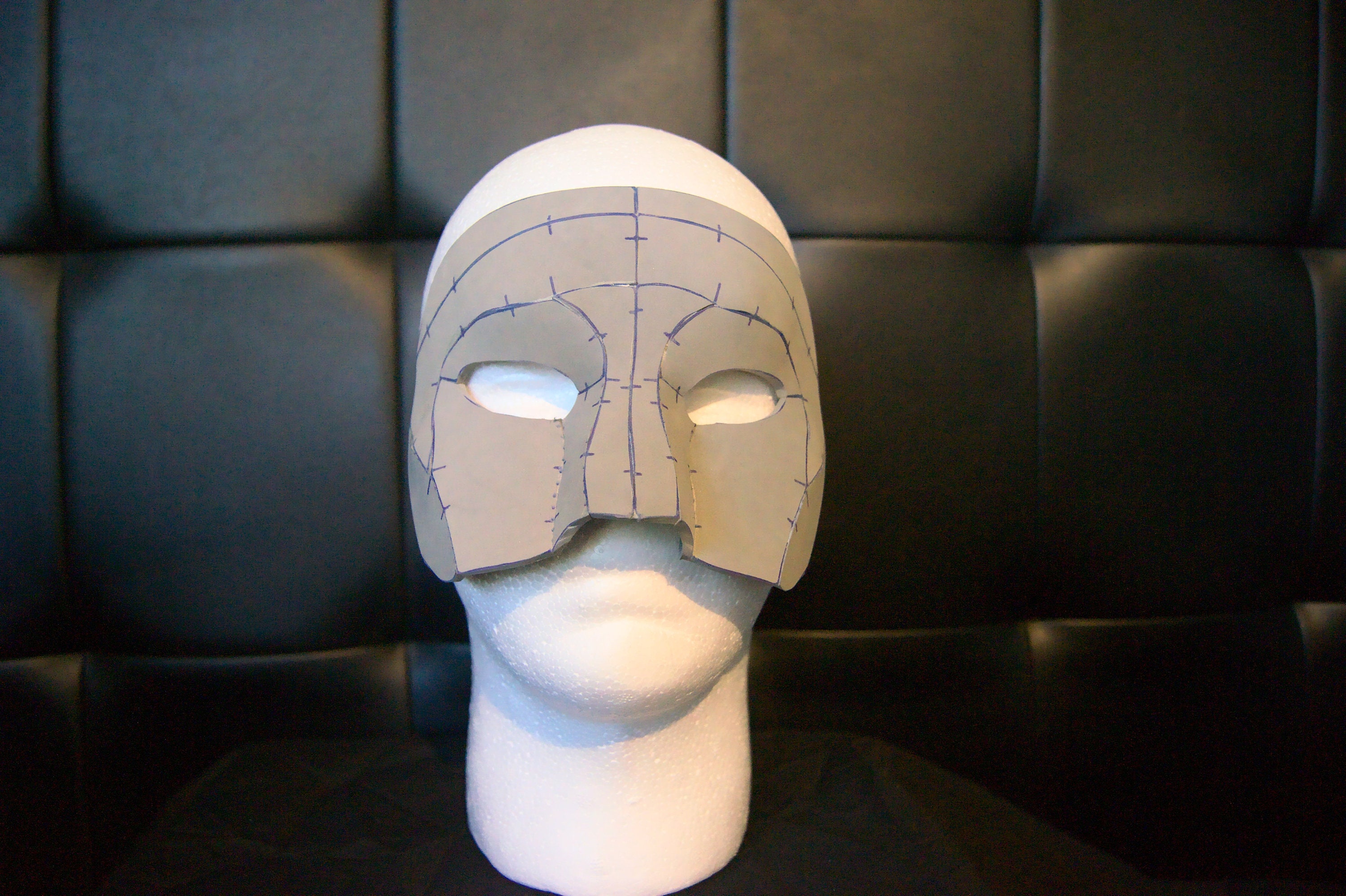 Full Face Masquerade Mask Foam Pattern