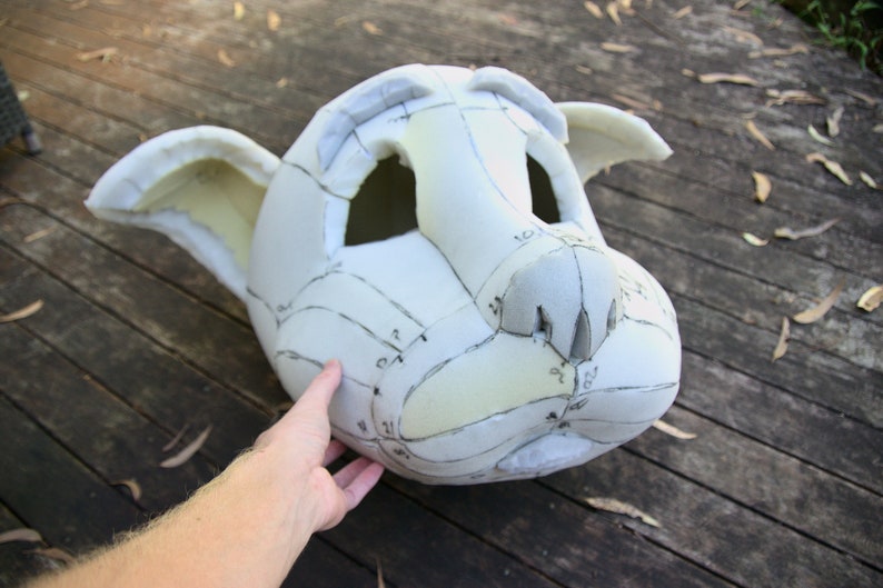 Dog Fursuit Mascot Head Foam Patterns | Costumes, Cosplays, Canine ...