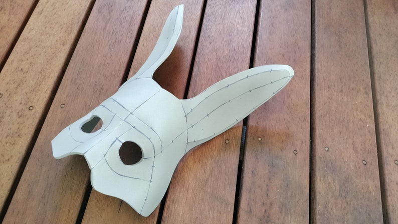 Bunny Rabbit Mask Masquerade Foam Digital Pattern for - Etsy